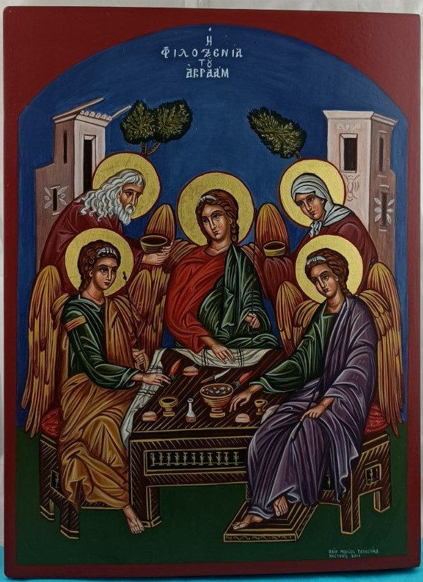 Η φιλοξενία του Αβραάμ - Porfyra icons