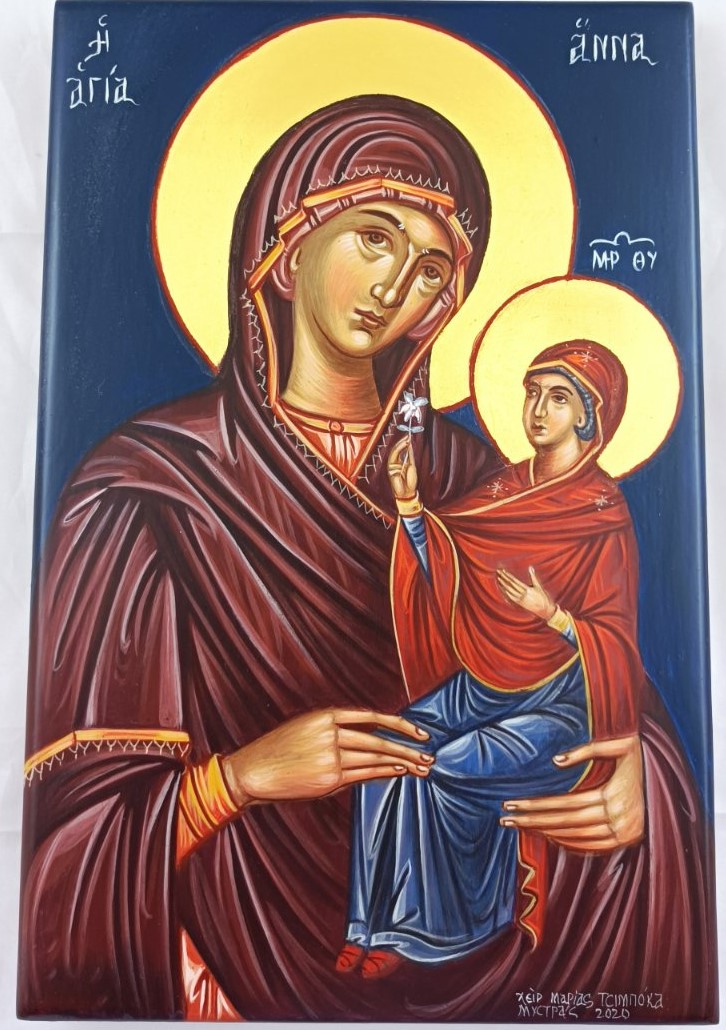 Saint Anna and Virgin Mary 2 - Porfyra icons